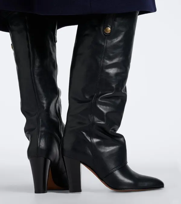 Chloé Anouk Leather Knee-high Boots