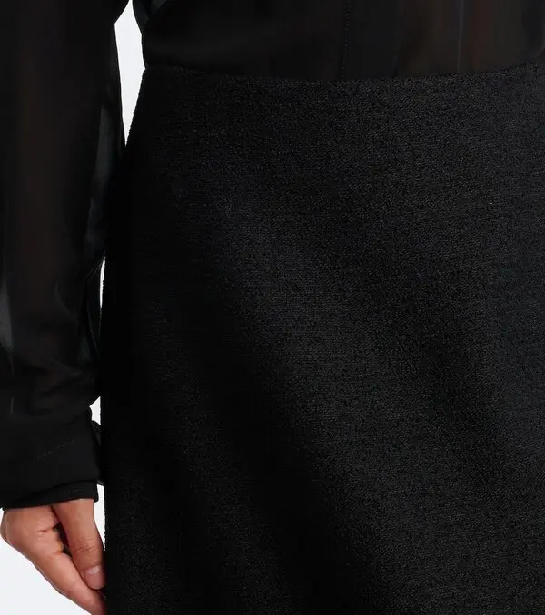 Fendi Wool-blend Boucle Midi Skirt