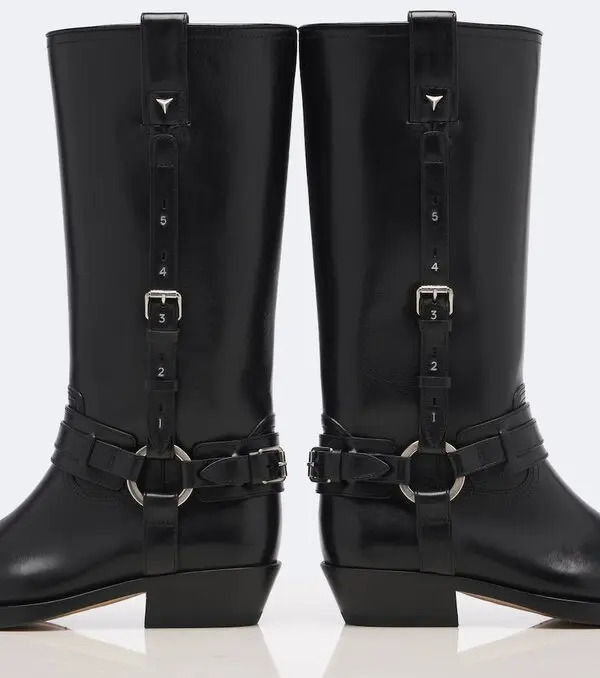 Fendi Leather Biker Boots