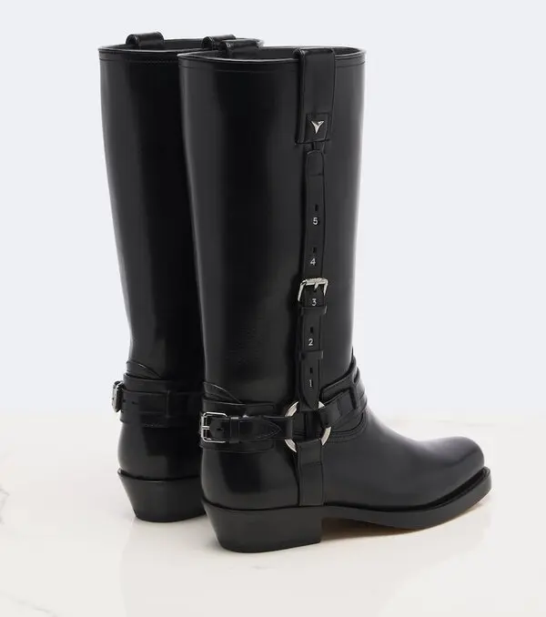 Fendi Leather Biker Boots