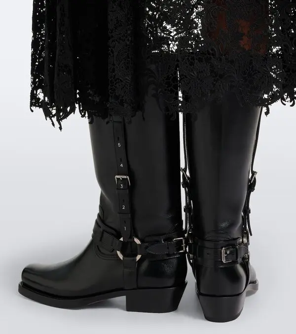 Fendi Leather Biker Boots