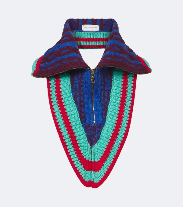 Dries Van Noten Wool Collar - Multicoloured