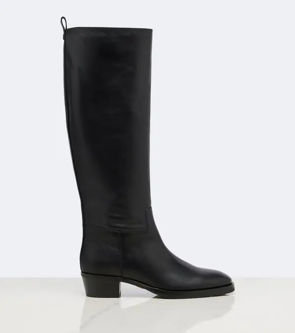 JIMMY CHOO Mave Leather Knee-high Boots