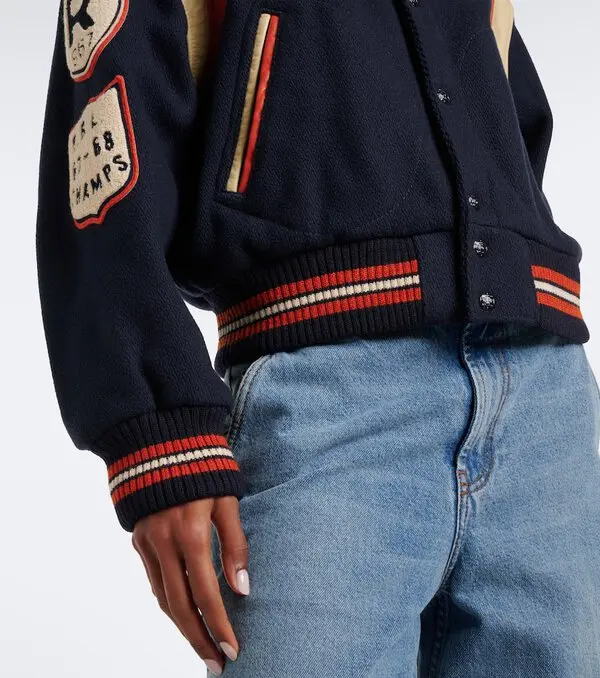 Polo Ralph Lauren Patch-applique Wool-blend Varsity Jacket