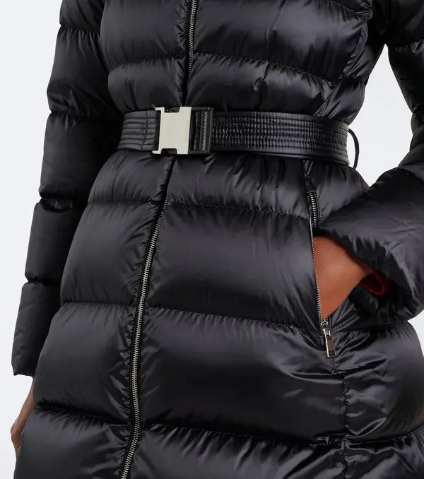 Moncler Leersies Shearling-trimmed Down Coat