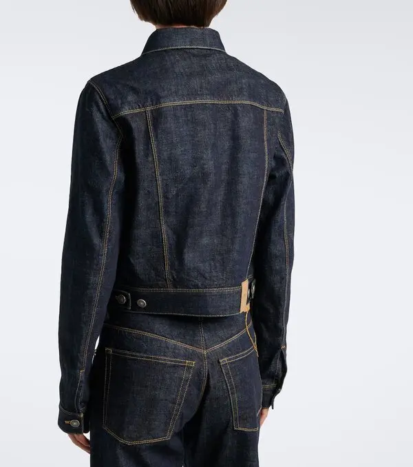 Fendi Cropped Denim Jacket