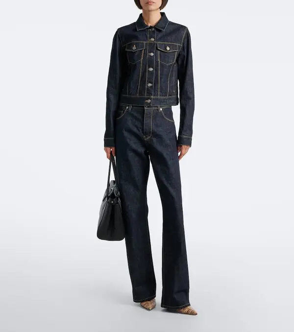 Fendi Cropped Denim Jacket
