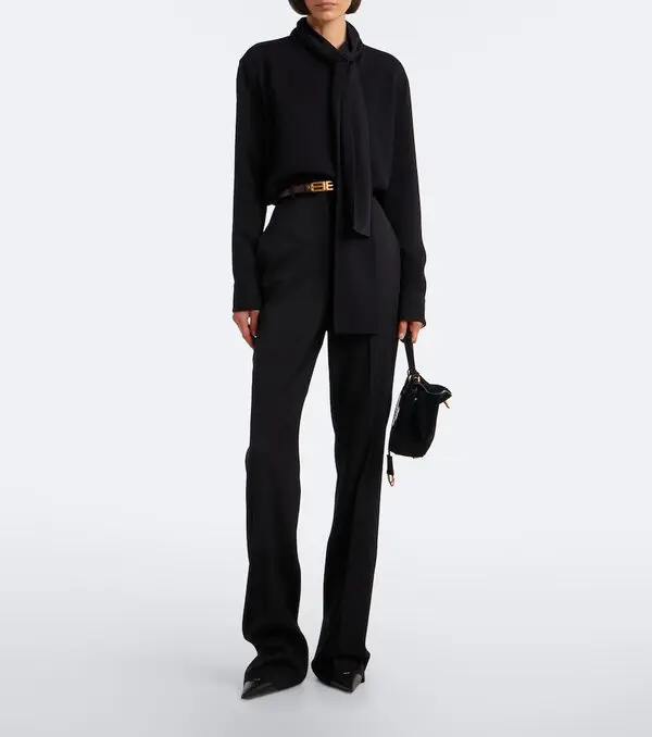 Balenciaga Silk And Wool Blouse
