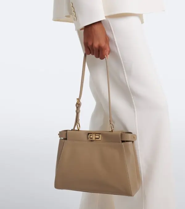 Fendi Peekaboo® Small Leather Tote Bag
