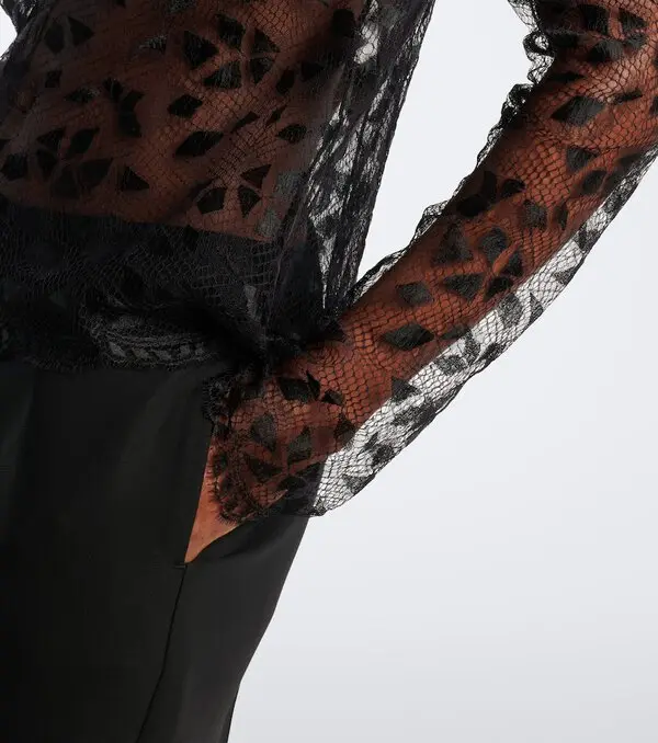 Fendi Sheer Lace Top