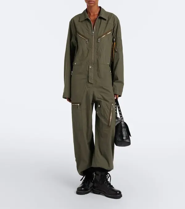 Fendi Wool-lined Leather Combat Boots