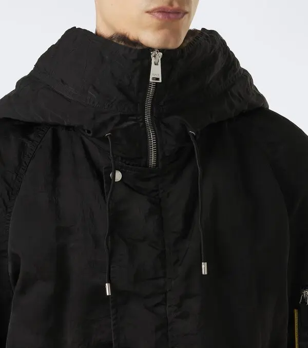 Fendi Shearling-trimmed Technical Blouson Jacket