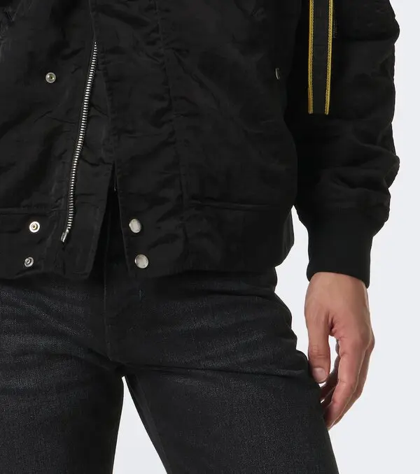 Fendi Shearling-trimmed Technical Blouson Jacket