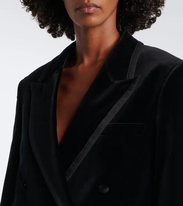 Fendi Double-breasted Velvet Blazer