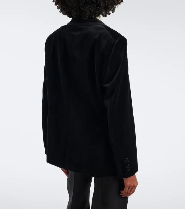 Fendi Double-breasted Velvet Blazer
