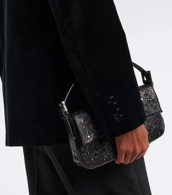 Fendi Double-breasted Velvet Blazer