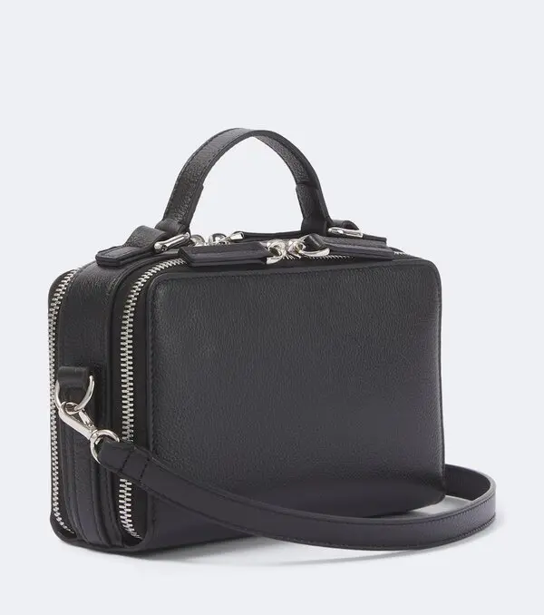 Fendi Suede-lined Leather Crossbody Bag