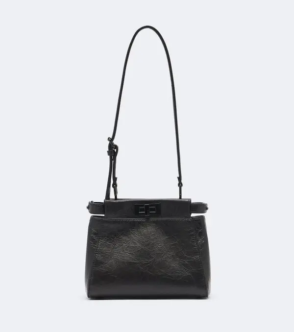 Fendi Peekaboo® Mini Leather Tote Bag