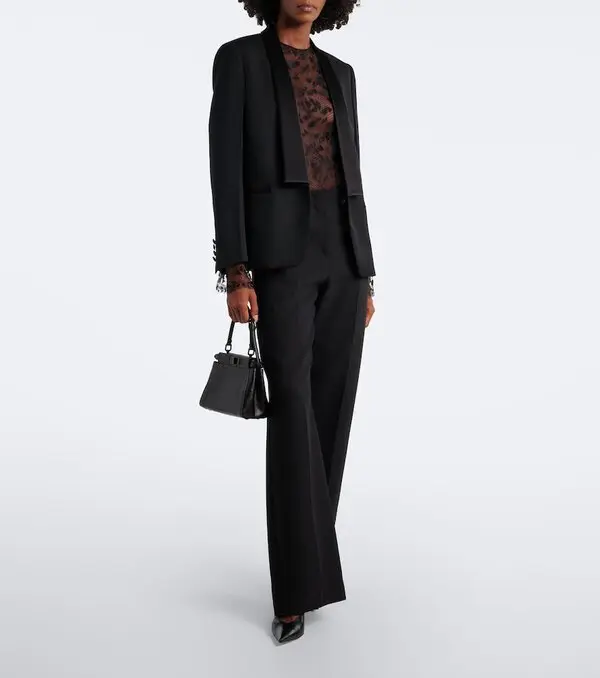 Fendi Peekaboo® Mini Leather Tote Bag