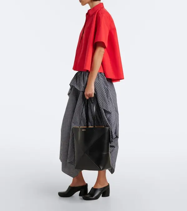 Loewe Puzzle Fold Medium Leather Tote Bag