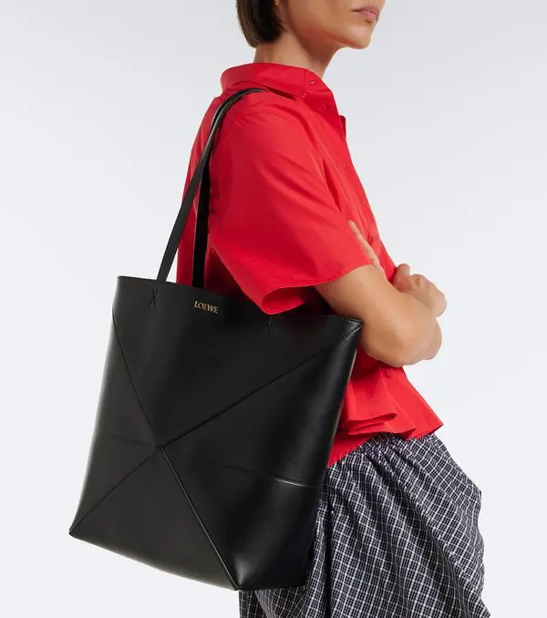 Loewe Puzzle Fold Medium Leather Tote Bag
