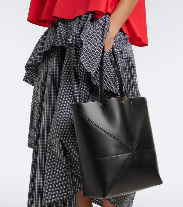 Loewe Puzzle Fold Medium Leather Tote Bag