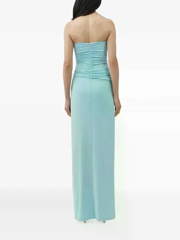 Simkhai Emma Strapless Bustier Bodycon Maxi Gown