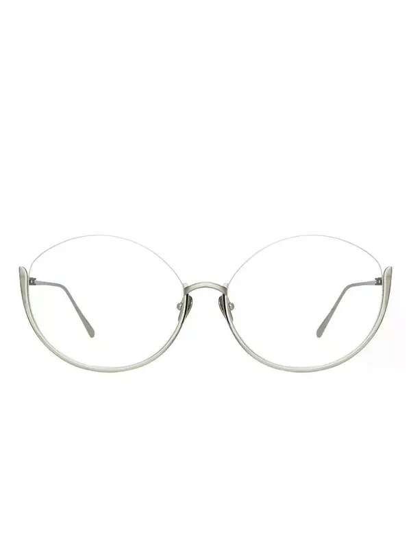 Linda Farrow Round-frame Glasses - Grey