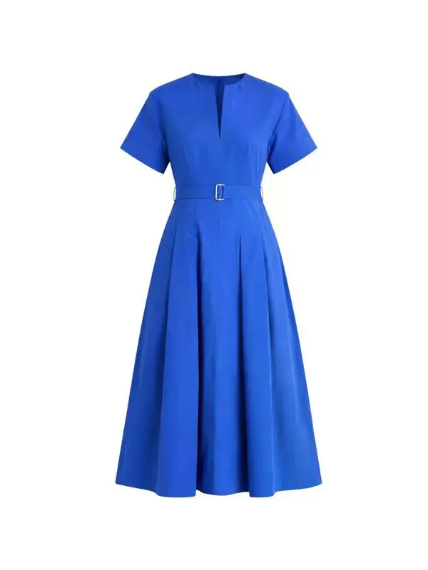 Simkhai Corinne Belted Flared Midi Dress - Blue