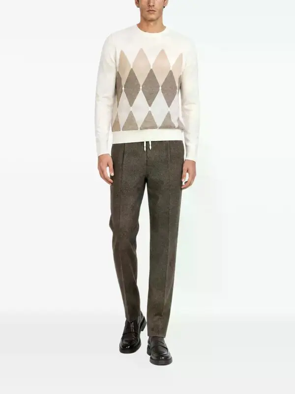 BALLANTYNE Argyle Cashmere Sweater