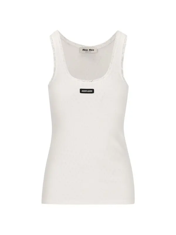 Miu Miu Log Octton Tank Top