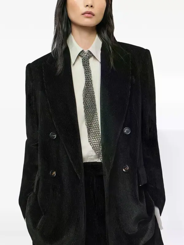 Brunello Cucinelli Sparkling Corduroy Blazer With Monili