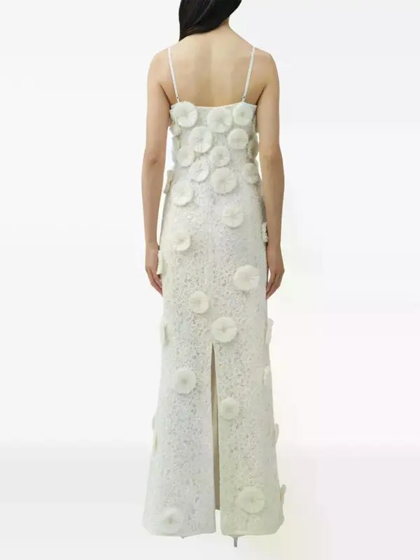 Simkhai Maven Floral-raffia Slim-fit Maxi Dress