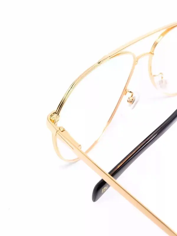 DB EYEWEAR BY DAVID BECKHAM Polished-effect Pilot-frame Glasses