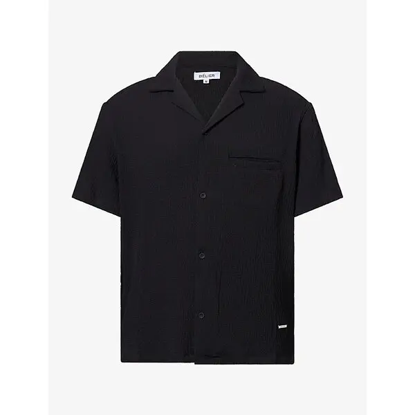 BELIER Hassan Seersucker Shirt - Black