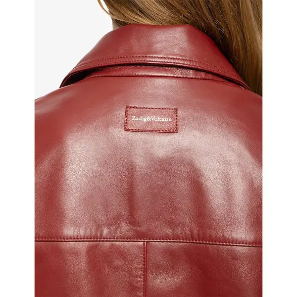 Zadig&Voltaire Lessa Collared Leather Jacket