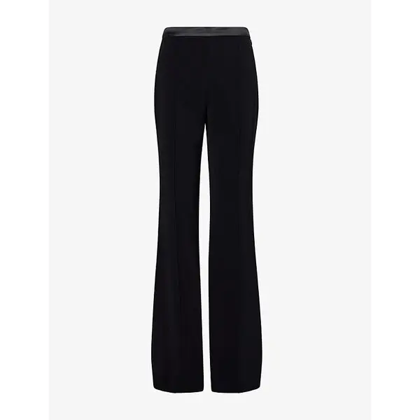 NADINE MERABI Charlotte Wide-leg Woven Trousers - Black