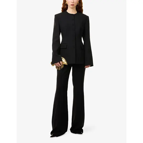 NADINE MERABI Charlotte Wide-leg Woven Trousers