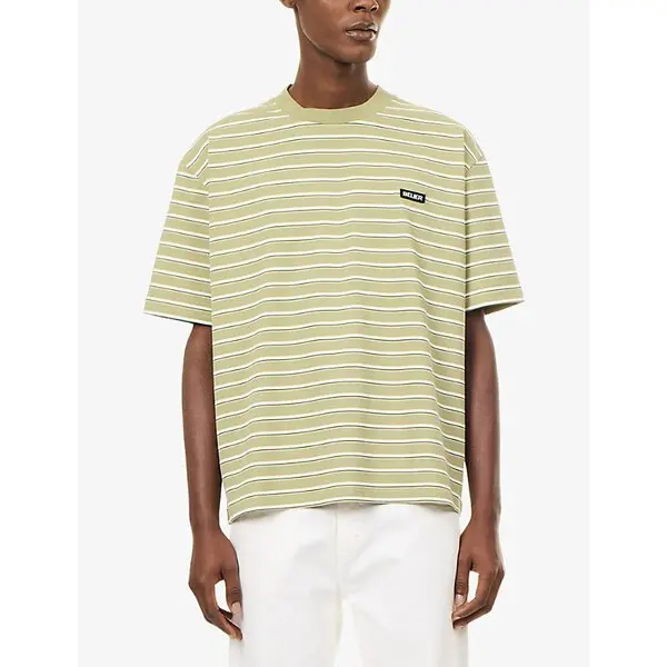BELIER Earl Striped Cotton T-shirt