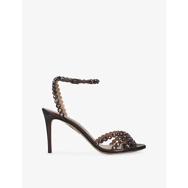AQUAZZURA Tequila 85 Leather Sandals
