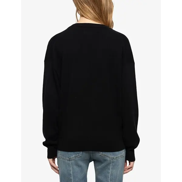 Zadig&Voltaire Soulu V-neck Wool And Cashmere Jumper