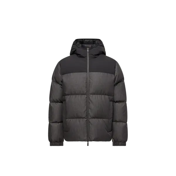 Moncler Oulojoki Hooded Mid-length Down Jacket