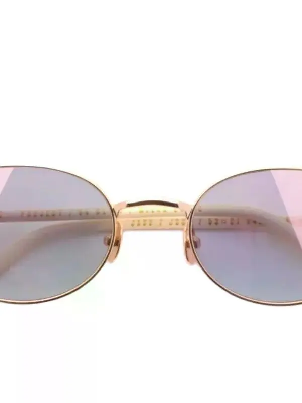 GAST Jade Eggshell Oval-frame Sunglasses