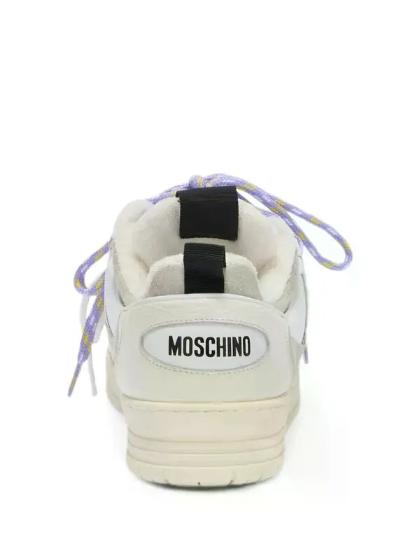 Moschino Double-lace Panelled Sneakers