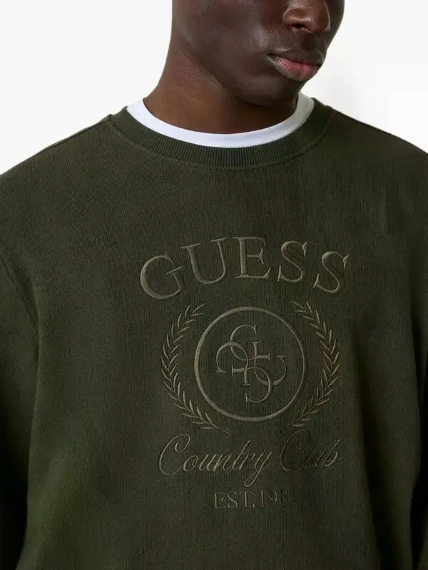 Guess Logo-embroidered Sweatshirt