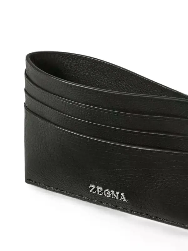 Zegna Dark Olive Green Secondskin Card Case