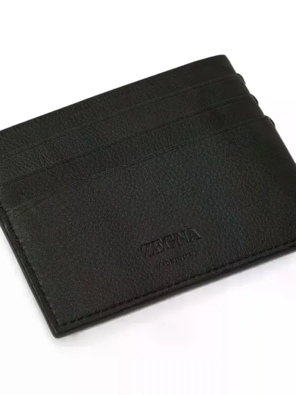 Zegna Dark Olive Green Secondskin Card Case