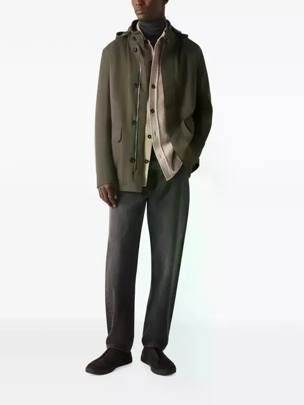 Zegna Dark Mélange Cashseta Turtleneck Sweater