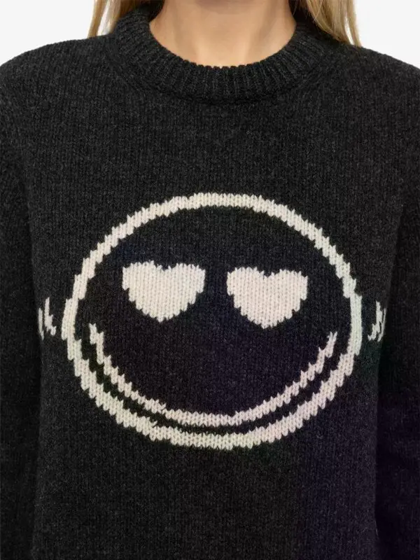Zadig&Voltaire Intarsia-knit Merino-wool Sweater