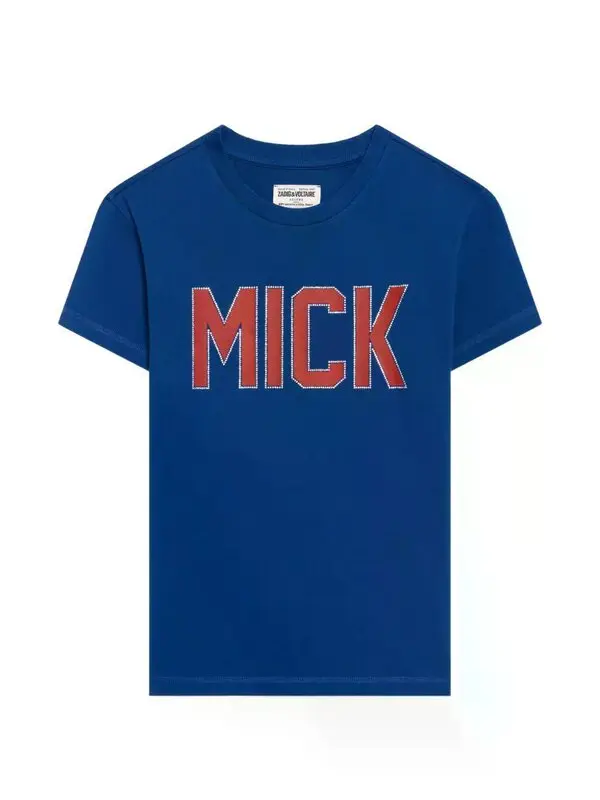 Zadig&Voltaire Mick Strass-embellished T-shirt - Blue